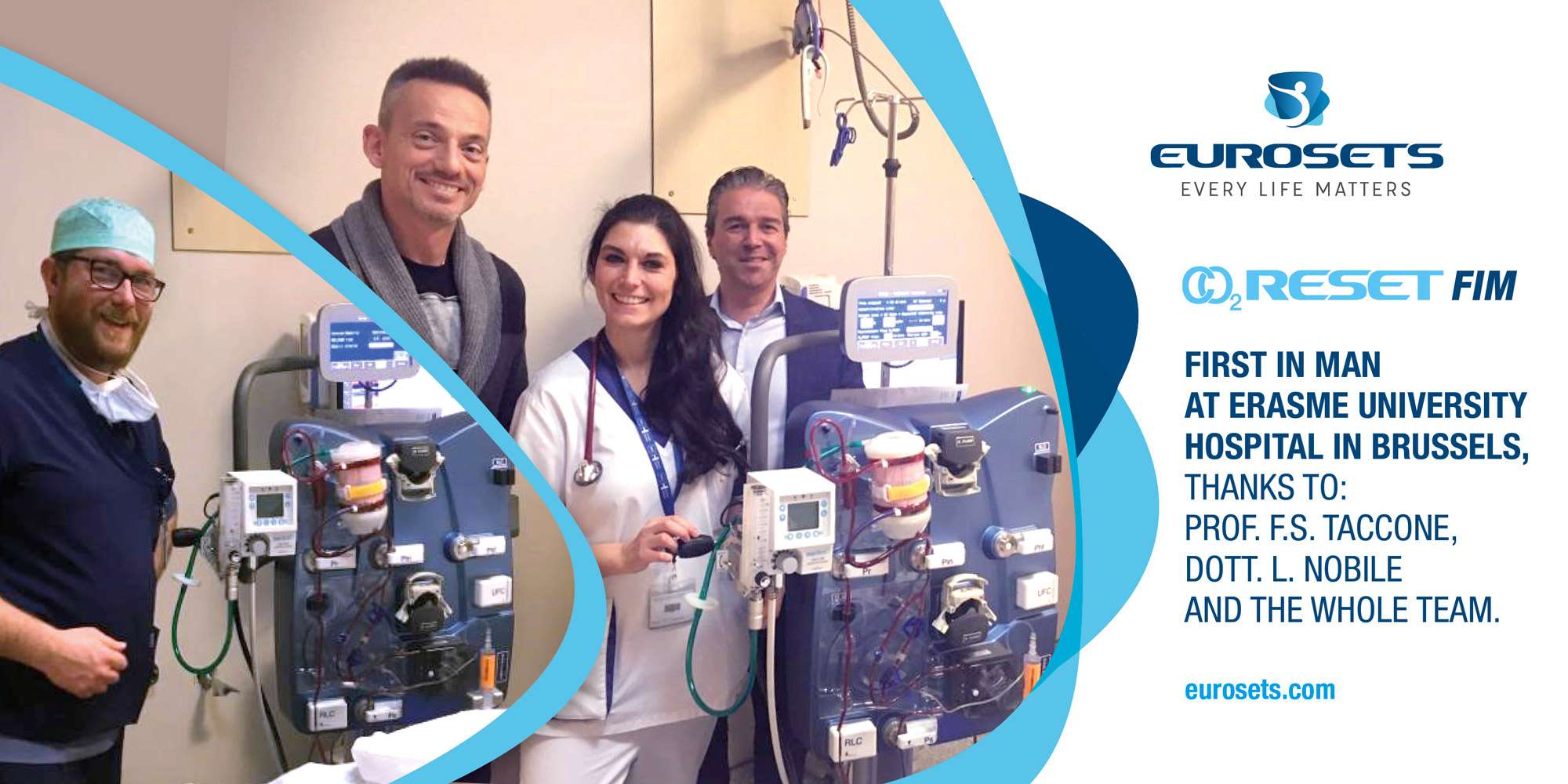 Eurosets announces first patient treated with CO2Reset – Eurosets